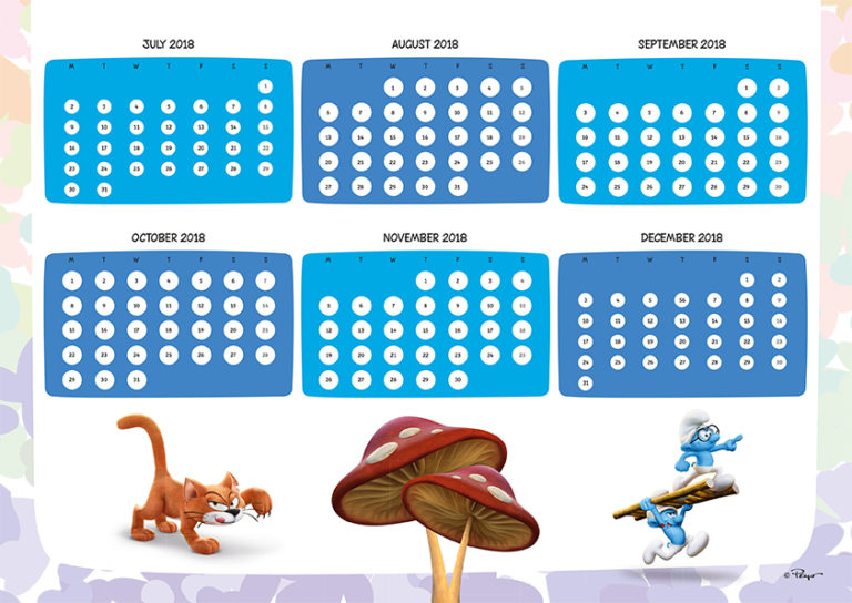 C0226 * Smurfs Calendar – Catalog Caramel