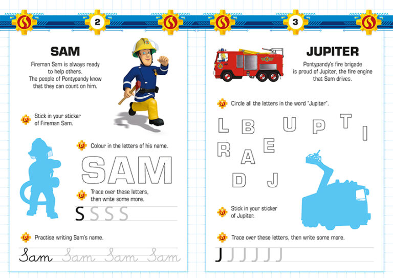 S0209 * Learn to Count & Write with Fireman Sam™ – Catalog Caramel